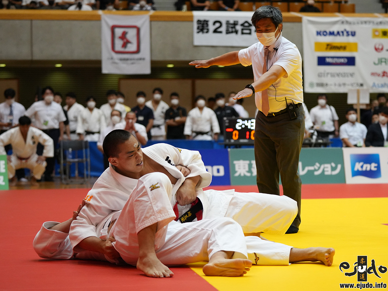 【レポート】インターハイ2連覇の新井道大が頂点、強さ見せつける／全日本ジュニア柔道体重別選手権2022・男子100kg級 | eJudo