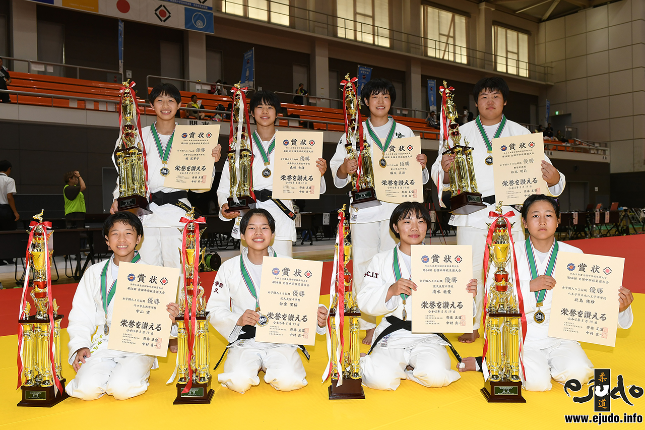 女子個人戦8階級 全試合結果／第54回全国中学校柔道大会 | eJudo