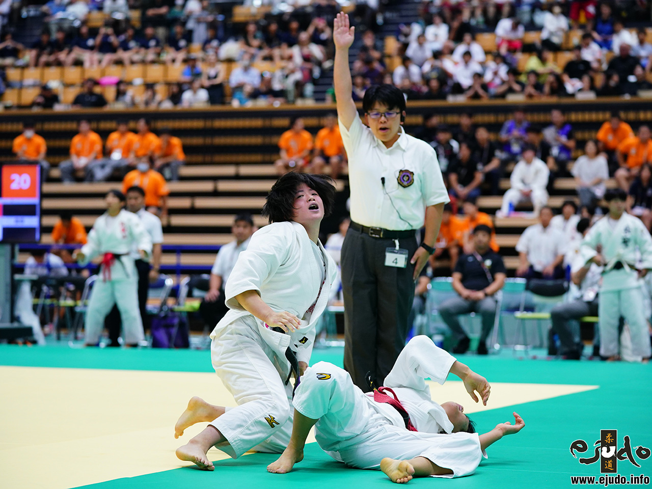 【レポート】練り上げた寝技武器に近藤杏樹が戴冠／第73回インターハイ柔道競技女子個人試合女子48kg級 | eJudo