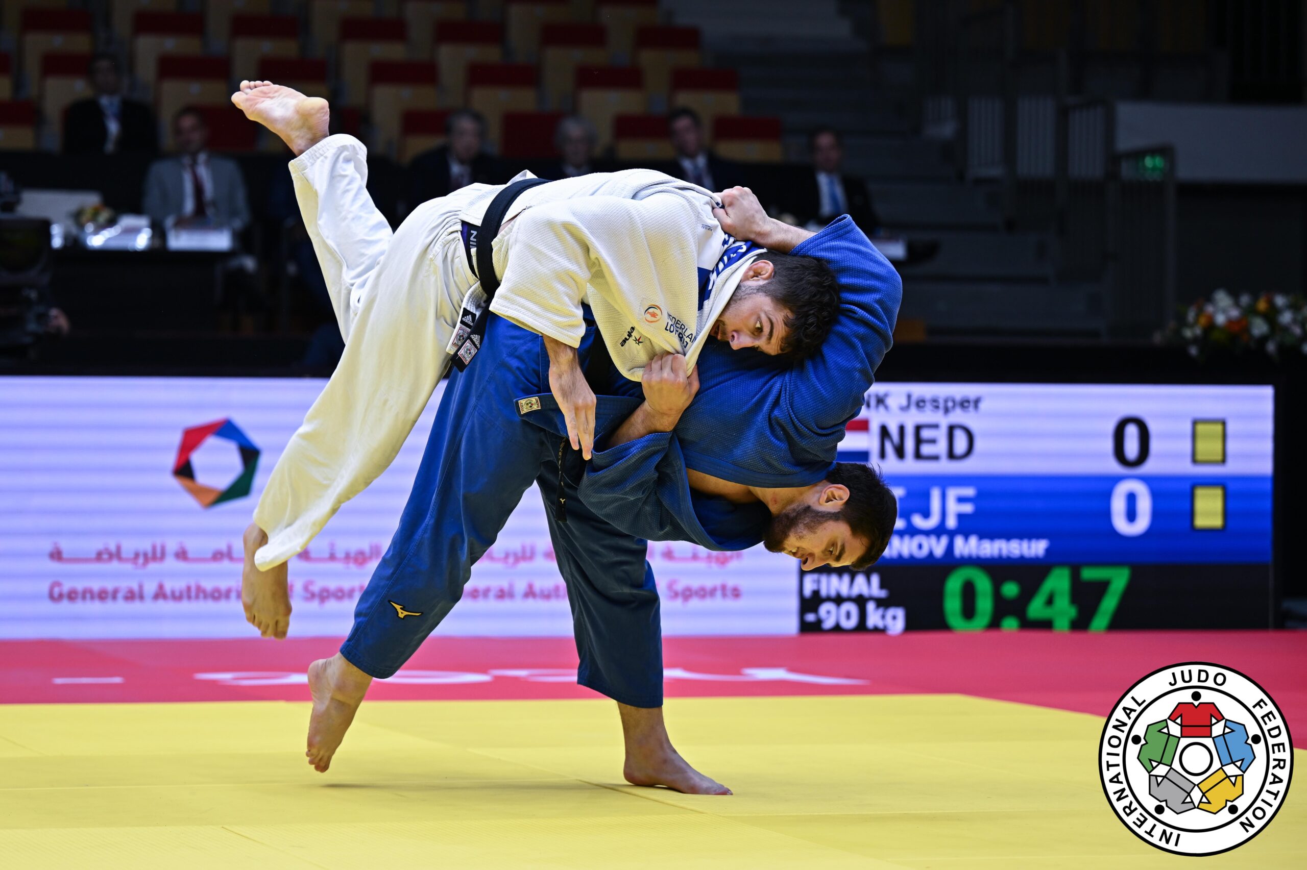 【ニュース】IJFから出場のロシア勢が2階級を制覇、100kg級は第1シードのコレルが順当に制す／グランドスラム・アブダビ2024最終日男子(90kg級、100kg級、100kg超級) | eJudo